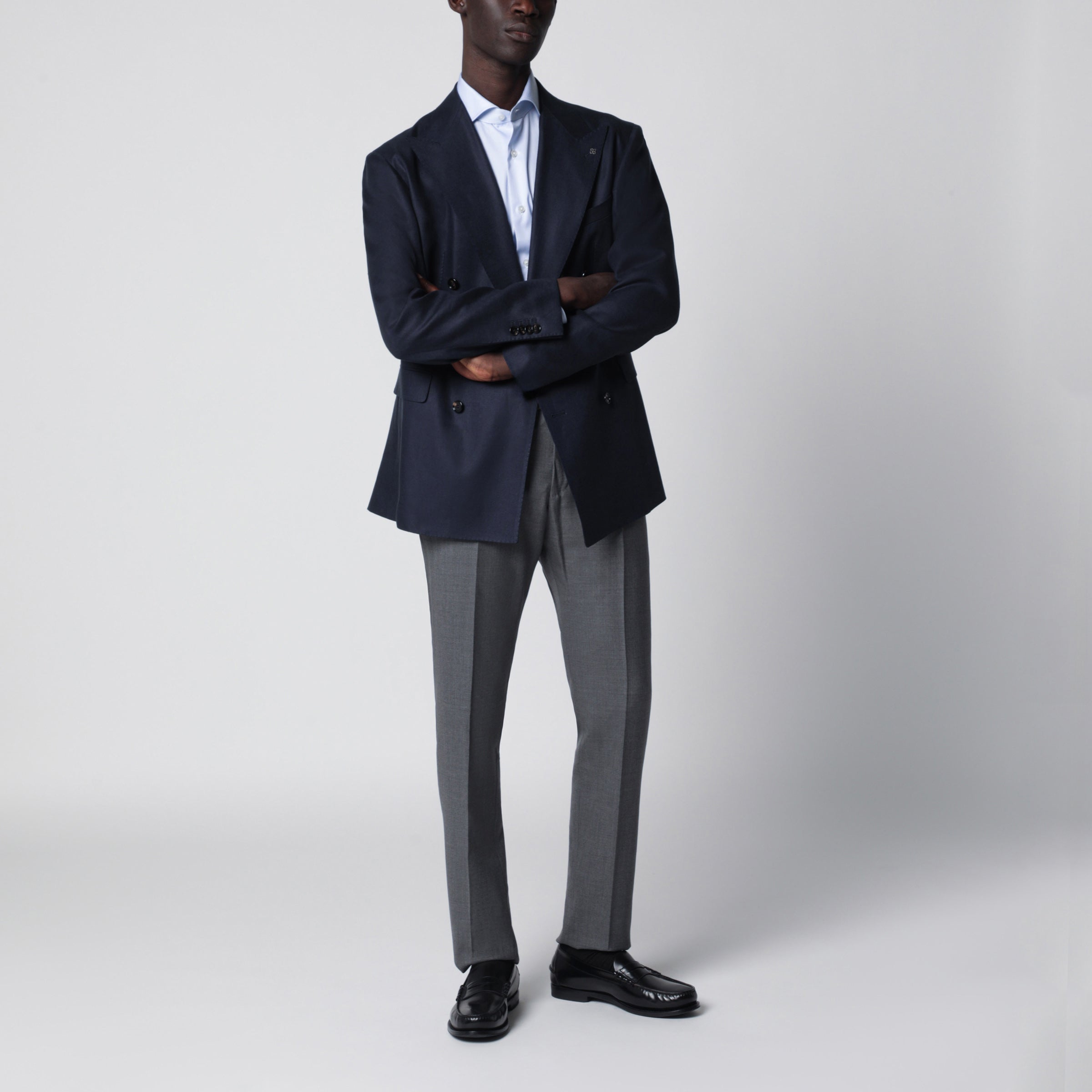 XACUS Travel Tailor Fit light blue shirt